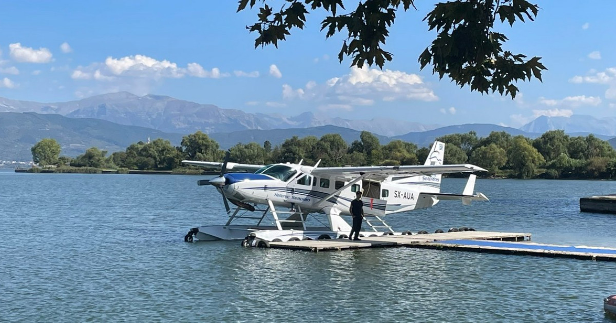Ιωάννινα: Μετά από 15 χρόνια, υδροπλάνα στη λίμνη Παμβώτιδα
