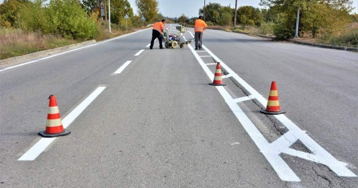 Θεσσαλονίκη: Εργασίες διαγράμμισης στην Εθνική Οδό 2 Θεσσαλονίκης-Έδεσσας